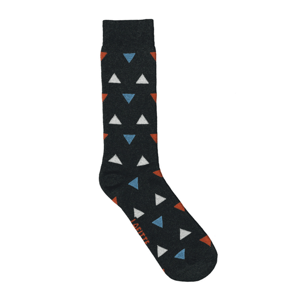 Charcoal Triangle Thick Cotton Socks | Shop LAFITTE Socks Online Australia